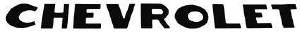 Detail: Chevy Parts » Truck Decal. "Chevrolet" Script Tailgate. Black