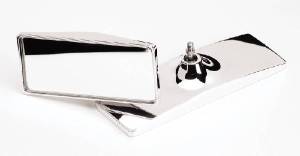 Detail: Chevy Parts » Rear View Mirror, Rectangle Billet Mirror Head ...