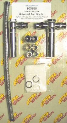 Detail: Chevy Parts » Chevrolet Fuel Rail, Chrome, Universal