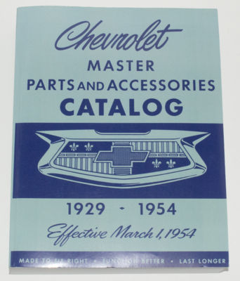 Detail: Chevy Parts » Chevrolet Master Parts And Accessories Book