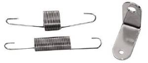 Detail: Chevy Parts » Throttle Return Spring, Chrome Universal Dual