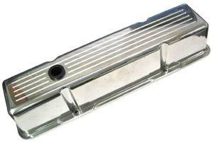 Detail: Chevy Parts » Chevrolet Valve Cover Polished Aluminum Small ...