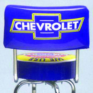 Detail: Chevy Parts » Bar Stool With Chevrolet Parts Logo -Swivel With ...