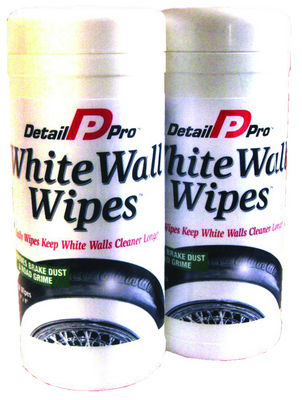 Chevy Parts » Tire Wipes - White Wall 35 Wipes Per Container, 7" X 9"